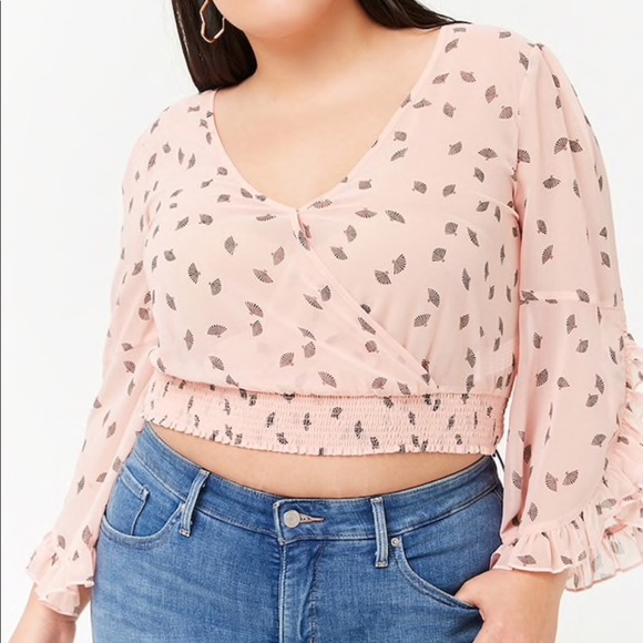 Forever 21 | Tops | Pretty In Pink Sheer Crop Top | Poshmark